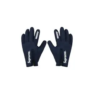 Supreme Windstopper Zip Gloves Blue