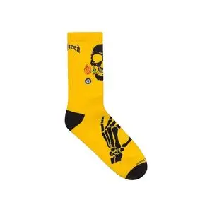 GODSPEED Skull & Roses Socks - Yellow