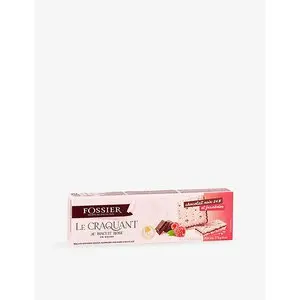 FOSSIER Le Quadrant Raspberry & Dark Chocolate Cream Filled Pink Biscuit Twins 170g - One-color