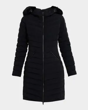 MOOSE KNUCKLES Andesite Down Parka With Removable Hood And Shearling Trim