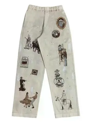 SAMUEL ZELIG Printed Trousers