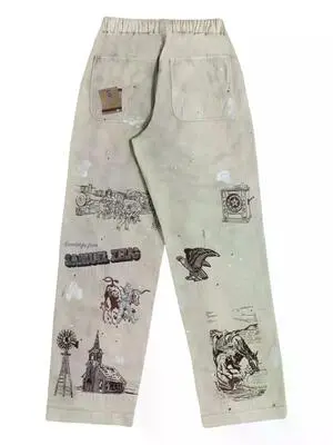 SAMUEL ZELIG Printed Trousers
