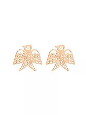 Ginette Ny Georgia Bird Stud Earrings - Gold