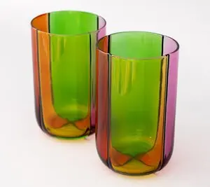 Ban.do High Ball Glasses, Colorblock