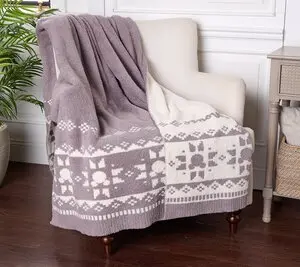 Barefoot Dreams Cozychic Disney Mickey Fair Isle Throw - One-color