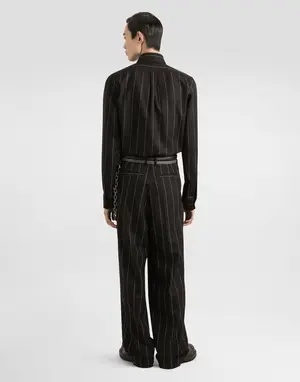Dolce & Gabbana Pinstriped Flannel Trousers - Multicolor