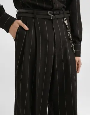 Dolce & Gabbana Pinstriped Flannel Trousers - Multicolor