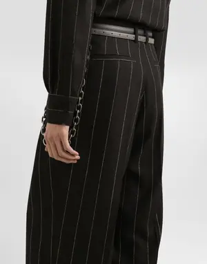 Dolce & Gabbana Pinstriped Flannel Trousers - Multicolor