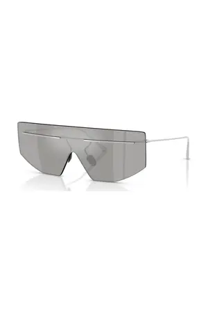 Prada Rimless Irregular Sunglasses - Metallic