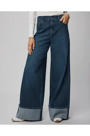 Splendid Ravyn Cuffed Wide Leg Jean