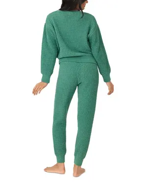 PJ Salvage Pj Savage Cozy Chenille Waffle-knit Pajama Set