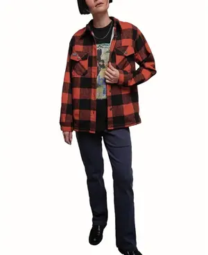 WILDFANG Flannel Fleece Lined Shacket
