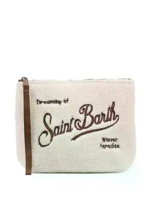 MC2 SAINT BARTH Logo-motif Pouch - Neutrals