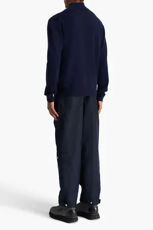 WE NORWEGIANS Blefjell Cashmere Half-zip Sweater - Navy