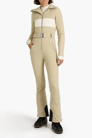 Cordova Fora Belted Stretchshell Ski Suit - Beige