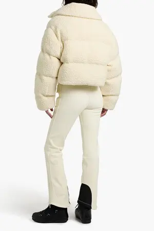 Cordova Cropped Quilted Wool-blend Fleece Ski Jacket