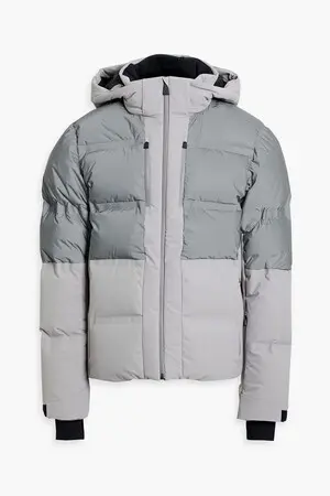 Aztech Mountain Super Nuke Quilted Down Ski Jacket - Light Gray
