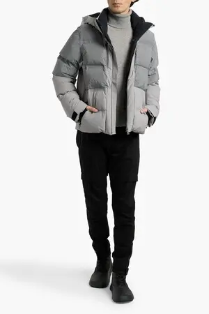 Aztech Mountain Super Nuke Quilted Down Ski Jacket - Light Gray
