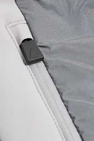 Aztech Mountain Super Nuke Quilted Down Ski Jacket - Light Gray