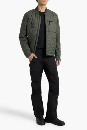 Aztech Mountain Corkscrew Quilted Padded Shell Jacket - Army Green