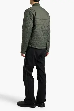 Aztech Mountain Corkscrew Quilted Padded Shell Jacket - Army Green