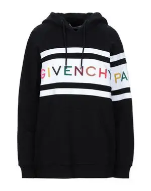 Givenchy Striped Logo Hooded Sweatshirt