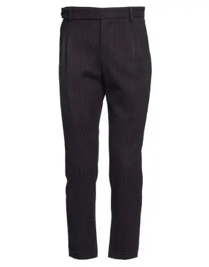 DANIELE ALESSANDRINI Tailored Flannel Striped Pants