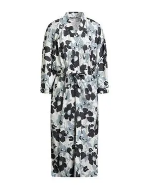 Majestic Filatures Light Cotton And Linen Overcoat - Grey