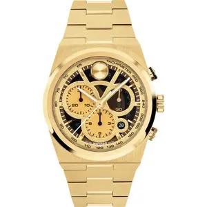 Movado Chronograph Bracelet Watch - Gold