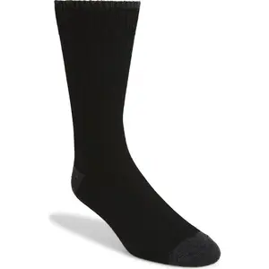 Nordstrom Ribbed Wool And Cashmere Crew Socks - Black