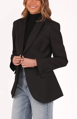 PETAL & PUP Danity Single-button Blazer