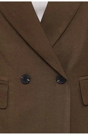 PETAL & PUP Viper Double Breasted Blazer - Olive