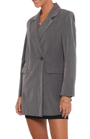 PETAL & PUP Pinstripe Longline Blazer