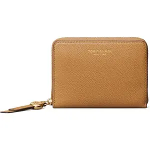 Tory Burch Romy Medium Leather Zip Wallet - Tiramisu