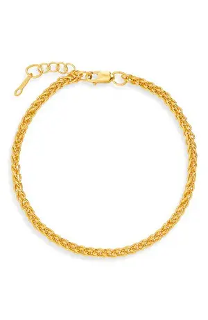 NASHELLE Wheat Chain Bracelet - Gold Fill