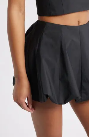 LoveShackFancy Georgeanne Bubble Mini Skirt