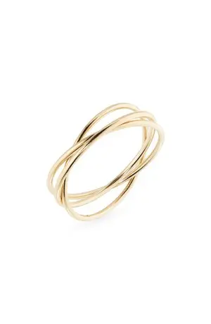 NASHELLE Rolling Band Ring - Gold Fill