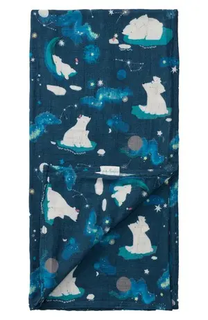 LOULOU LOLLIPOP Muslin Swaddle Blanket - Stargazing Bears
