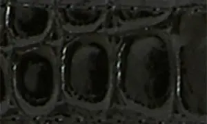 B-low The Belt Briar Croco-embossed Leather Belt - Black Silver