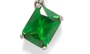 Lady Grey Ivy Cubic Zirconia Necklace - Silver/green