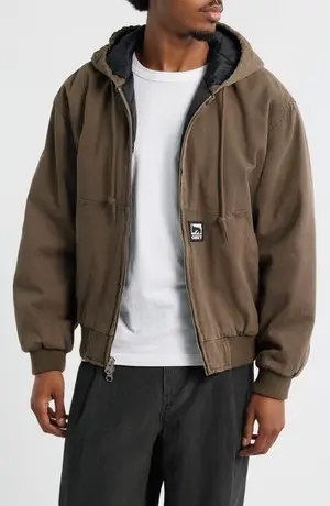 Obey Cotton Hooded Jacket