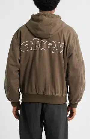 Obey Cotton Hooded Jacket