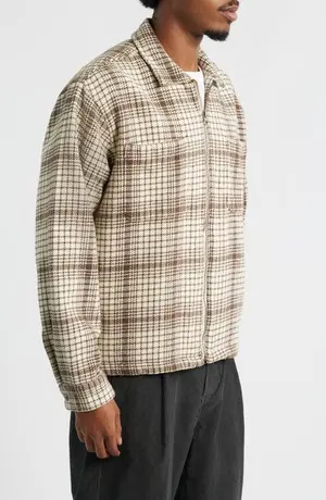 Obey Parker Cotton Zip-up Shirt Jacket