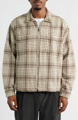 Obey Parker Cotton Zip-up Shirt Jacket