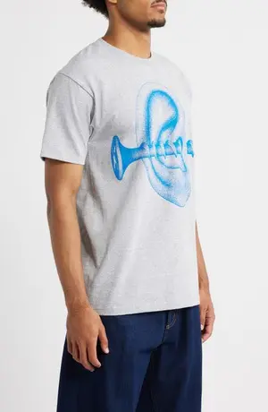 Obey Records Ear Cotton Graphic T-shirt