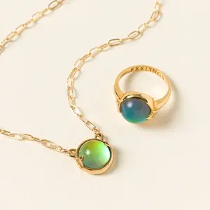 UNCOMMON GOODS Color-changing Mood Pendant Necklace