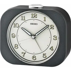 SEIKO Rectangular Beep Alarm Clock - Black