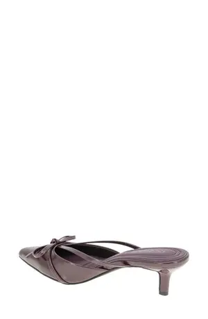Bcbgmaxazria Pointed Toe Kitten Heel Mule - Dark Cherry