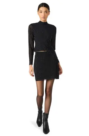 Steve Madden Keily Studded Mini Skirt