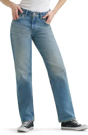 LEEM Rider Classic High Waist Straight Leg Jeans